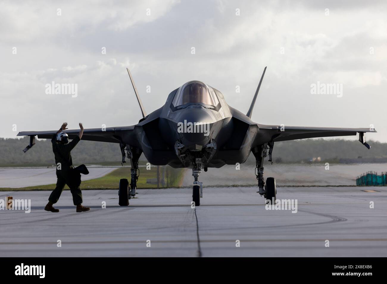 A U.S. Marine Corps F-35B Lightning II aircraft with Marine Fighter ...