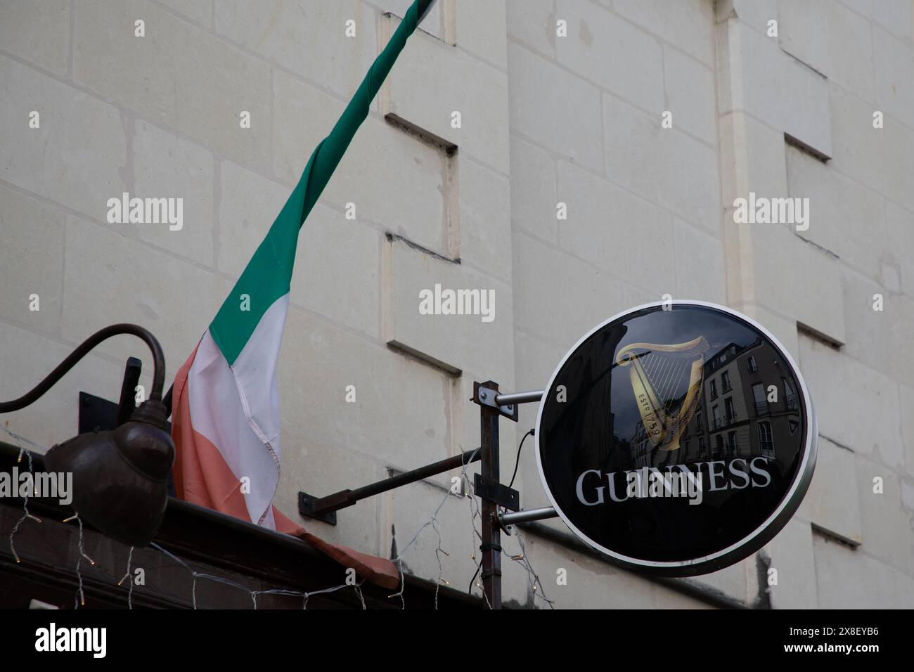 nantes , France - 05 22 2024 : guinness beer sign brand and text logo ...