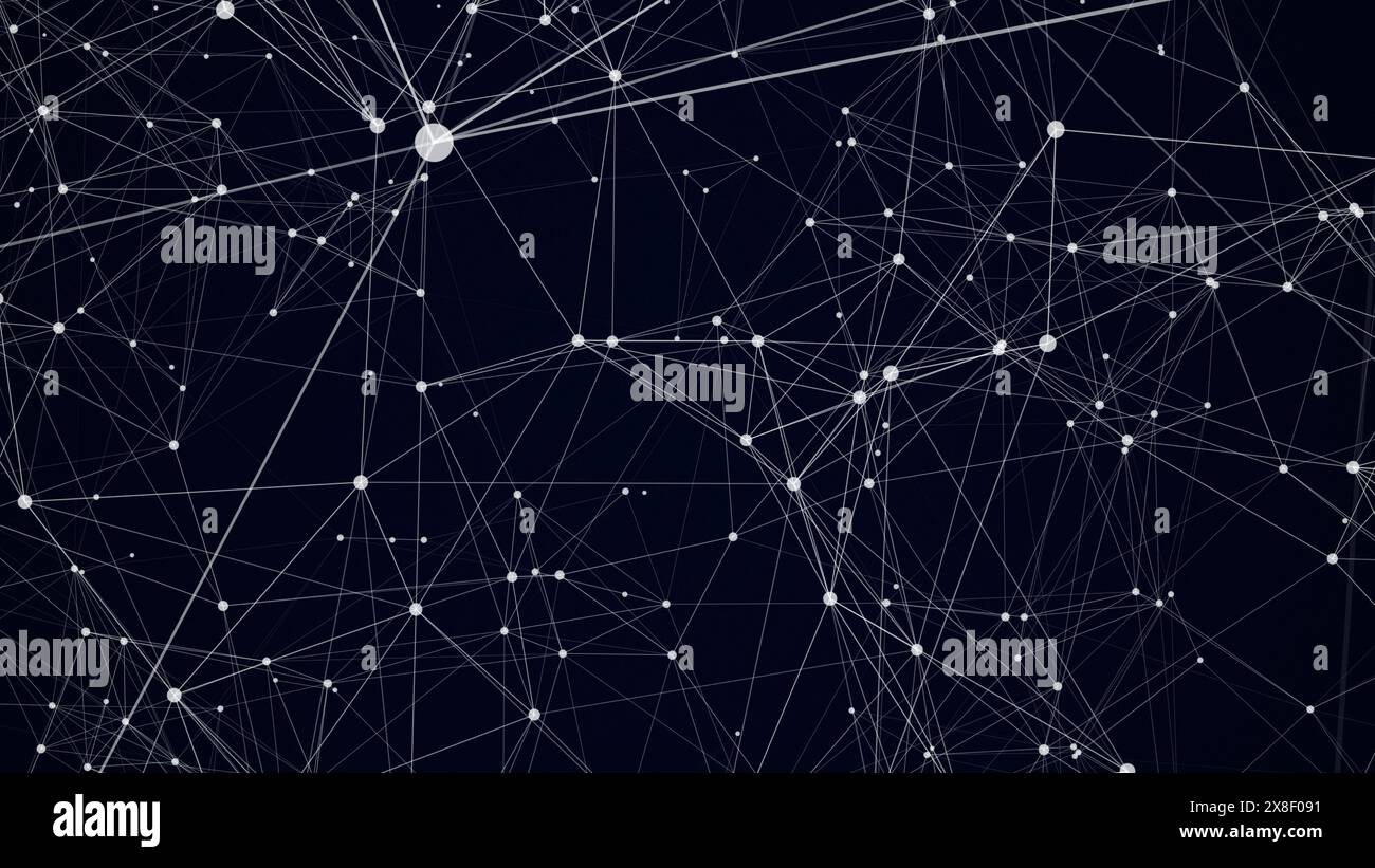 Digital plexus particles technology background hi-res stock photography and images - Alamy