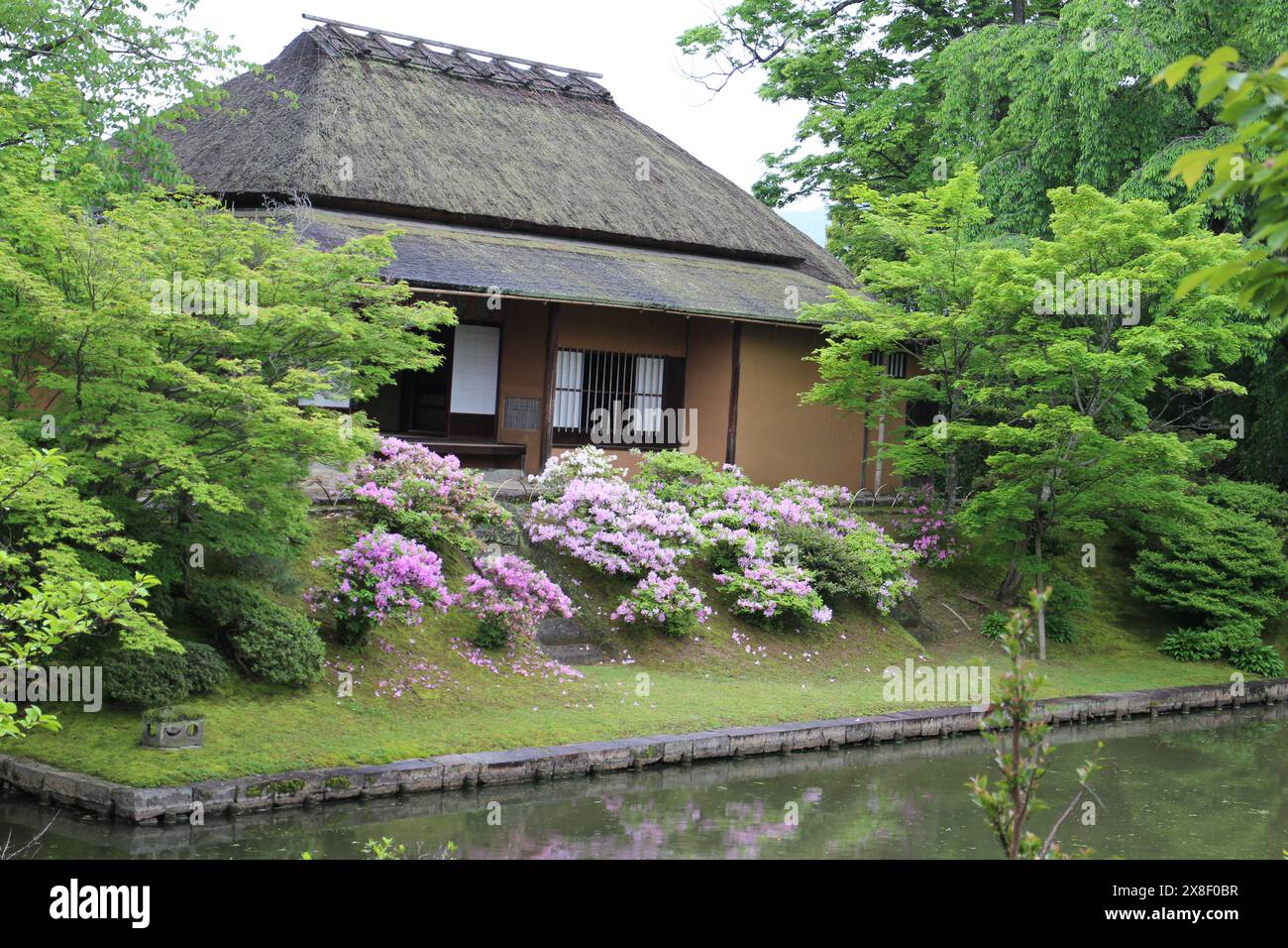 Shoi-ken and Japanese garden in Katsura Imperial Villa, Kyoto, Japan ...