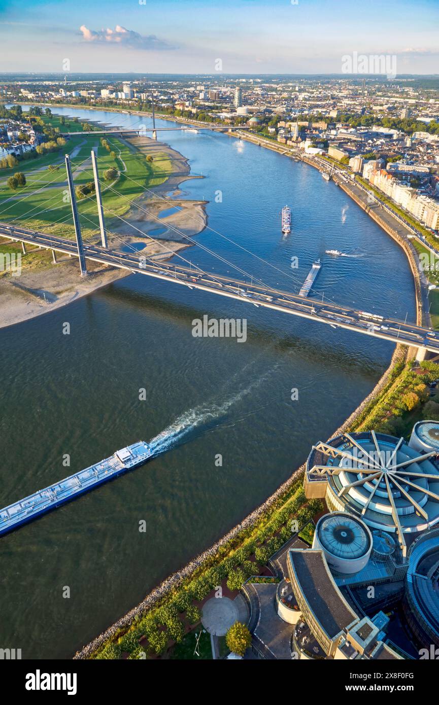 Aerial city view on Dusseldorf from the Rhine Tower Stock Photo - Alamy