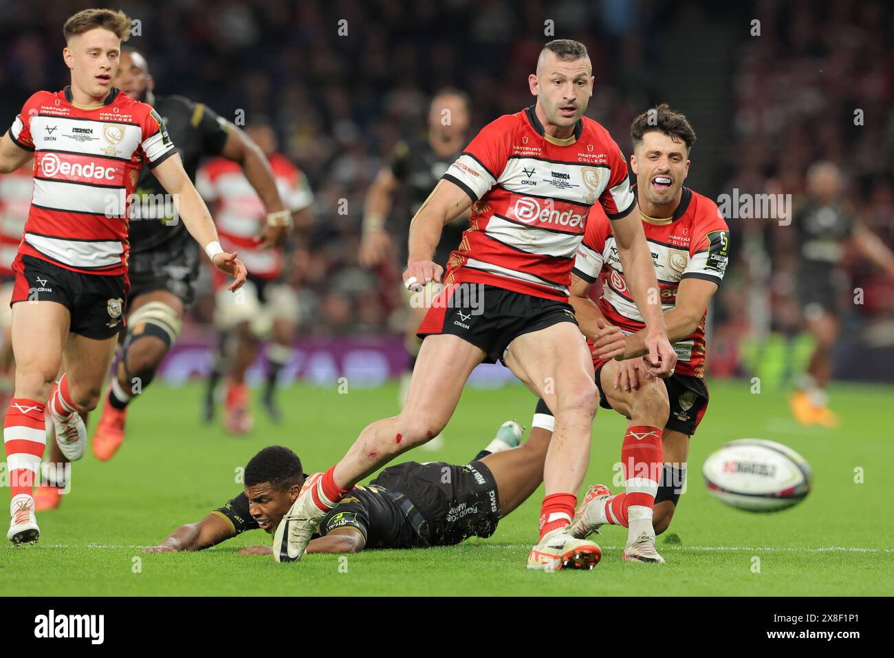 Tottenham, England, May 24th 2024: Jonny May (14 Gloucester Rugby) in ...