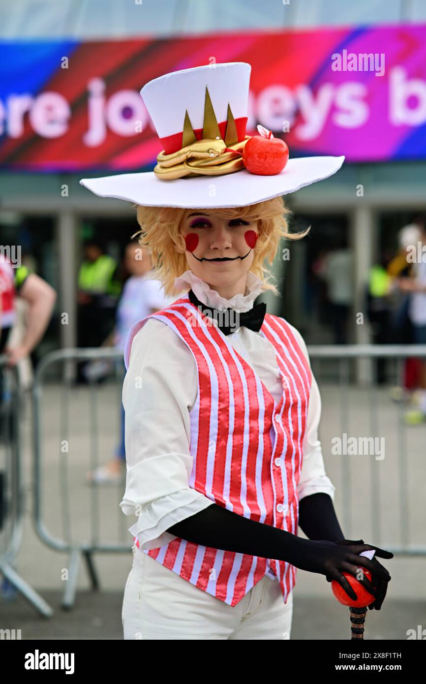 LONDON, ENGLAND - MAY 24 2024: Hundreds of fans attends the MCM Comic ...