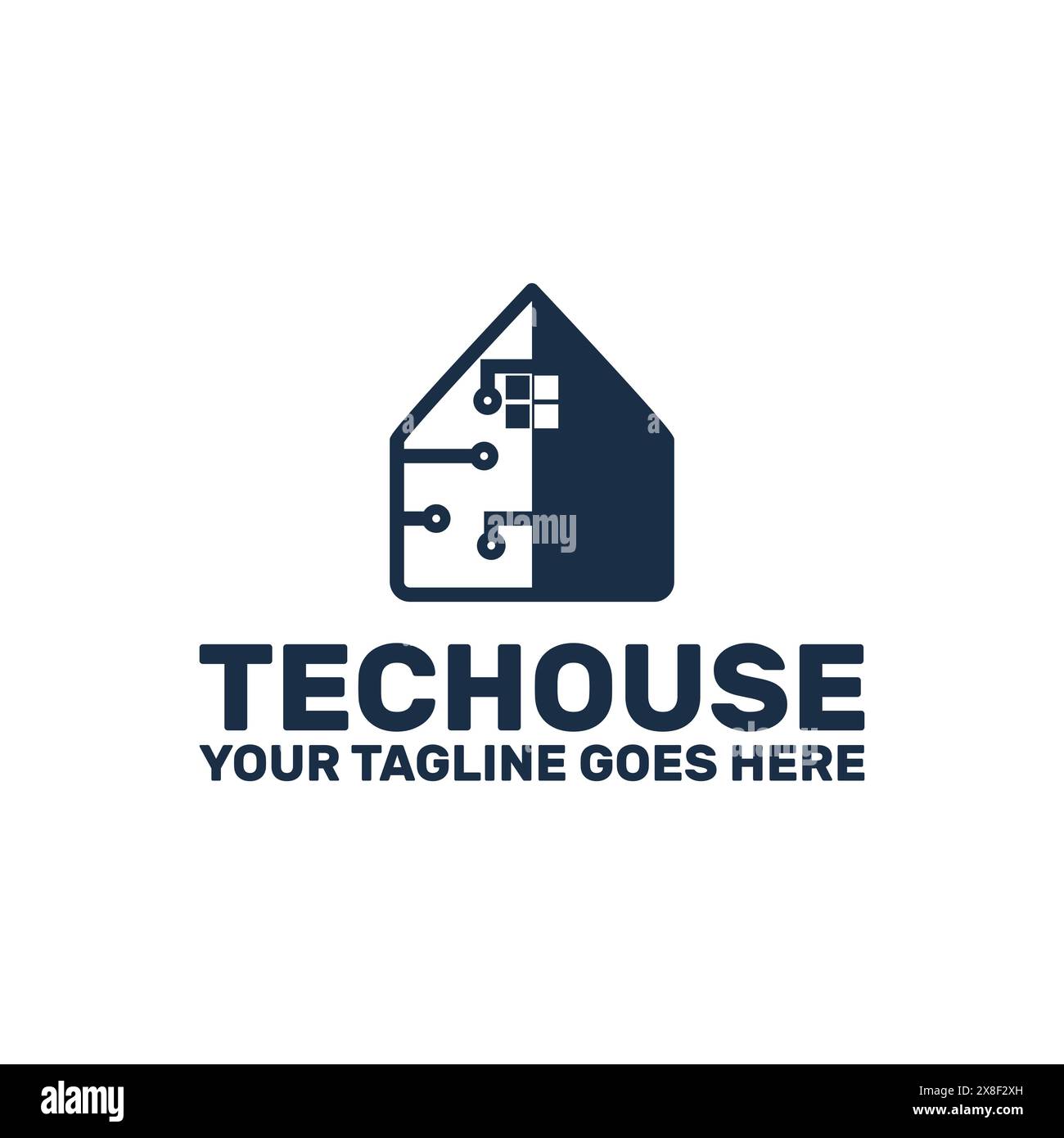 technology house logo template Stock Vector Image & Art - Alamy