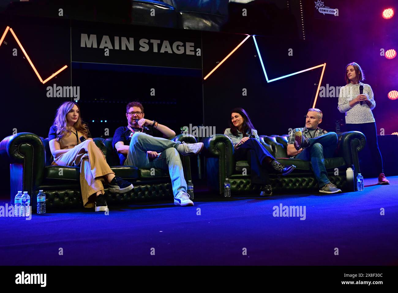 LONDON, ENGLAND - MAY 24 2024: Sonic Frontiers cast panel with Ryan ...