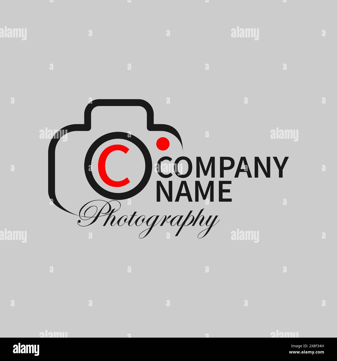 photography camera logo template with camera symbol Stock Vector Image ...