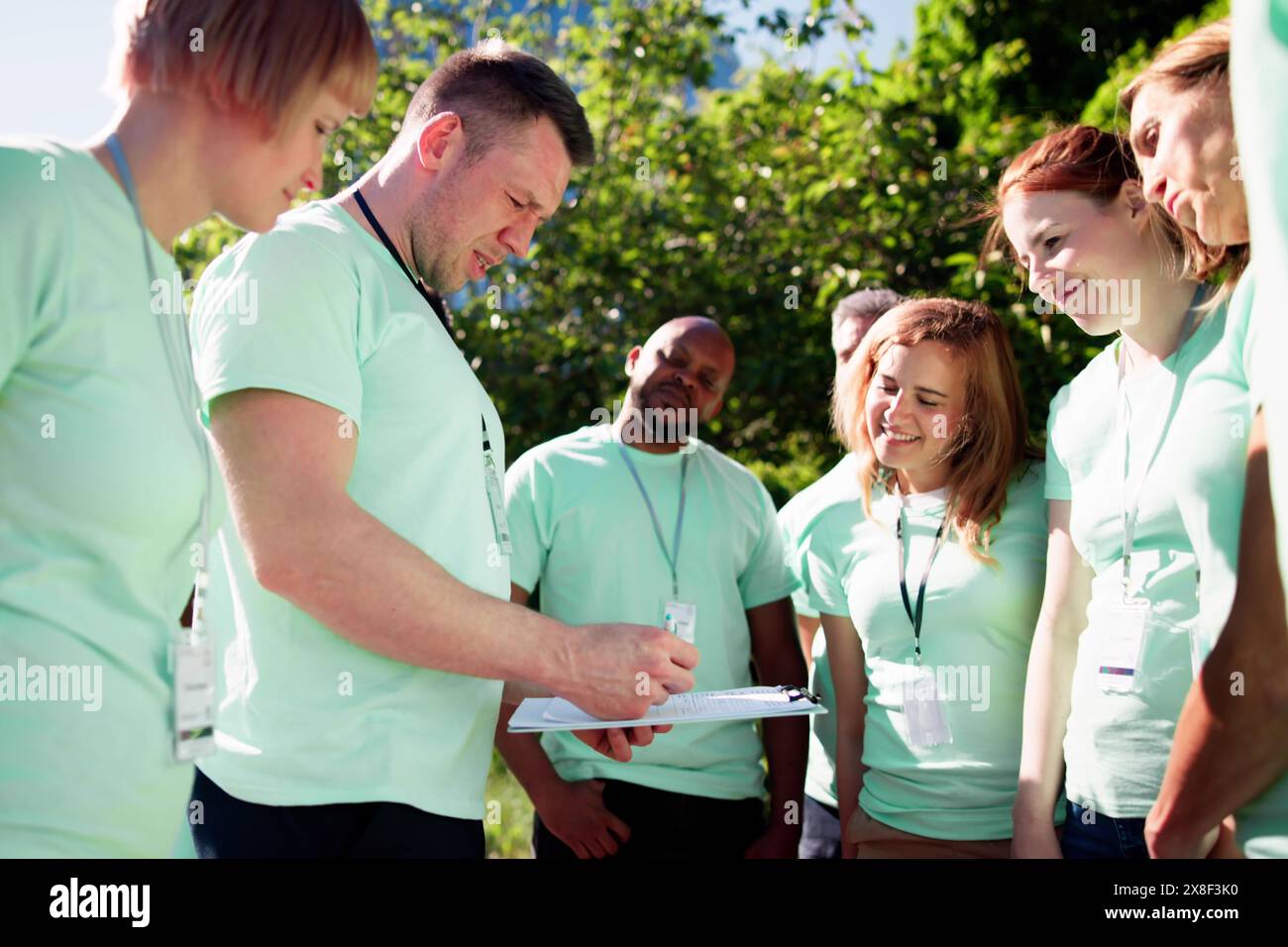 Volunteer Community Leader. Planning Corporate Recycling Outdoors Stock ...