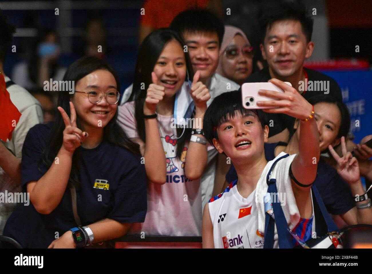 Kuala Lumpur, Malaysia. 25th May, 2024. Wang Zhiyi (front R) of China ...