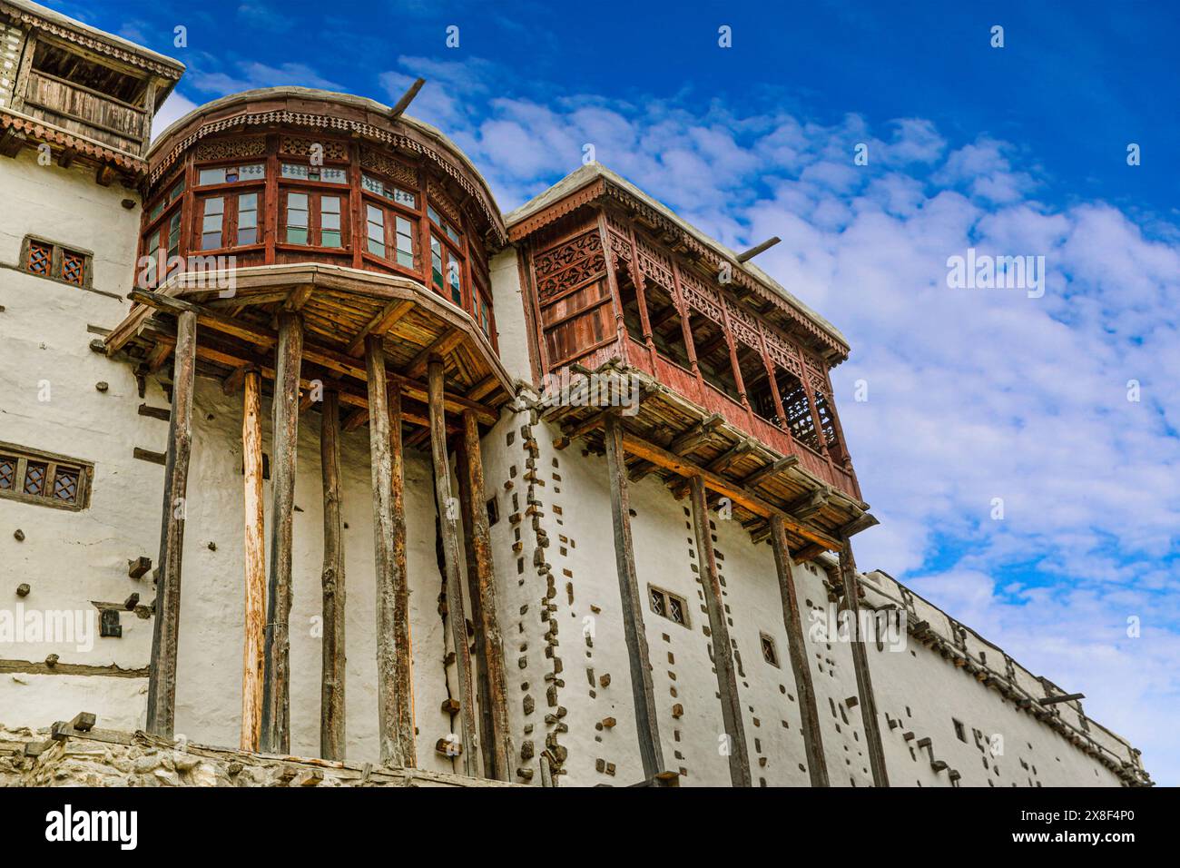Fort Baltit walls in Karimabad in Hunza valley, Gilgit Baltistan ...