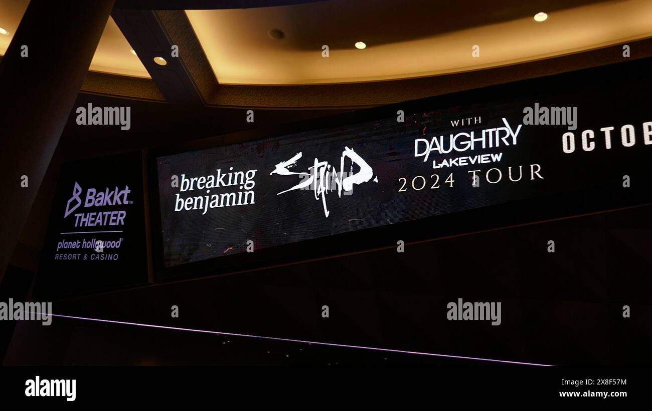 Las Vegas, Nevada, USA 14th May 2024 Breaking Benjamin with Daughtry ...