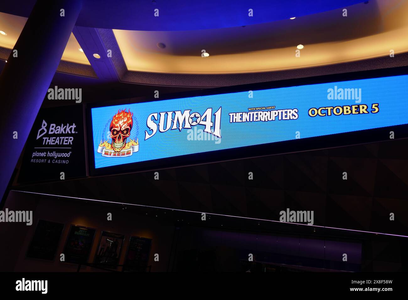 Las Vegas, Nevada, USA 14th May 2024 Sum 41 Marquee at Bakkt Theater at ...