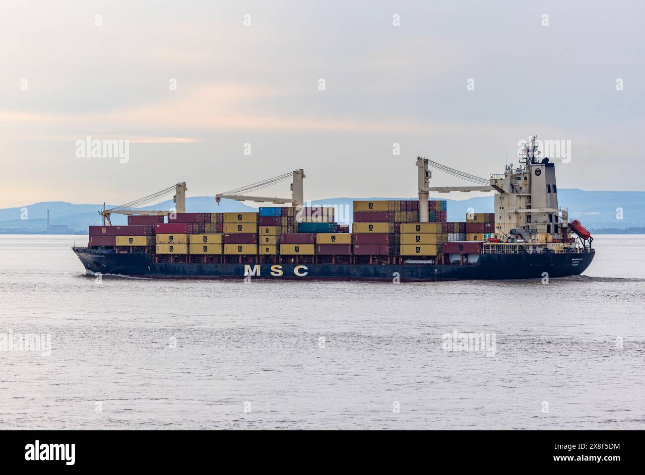 MSC Nikoleta II heading out to sea Stock Photo - Alamy