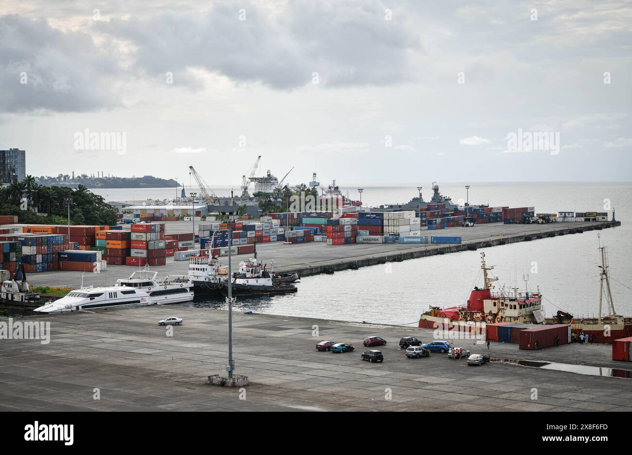 Malabo. 20th May, 2024. This photo taken on May 20, 2024 shows Port of ...