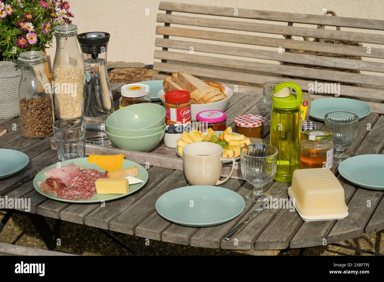 Breakfast table, Germany Stock Photo - Alamy