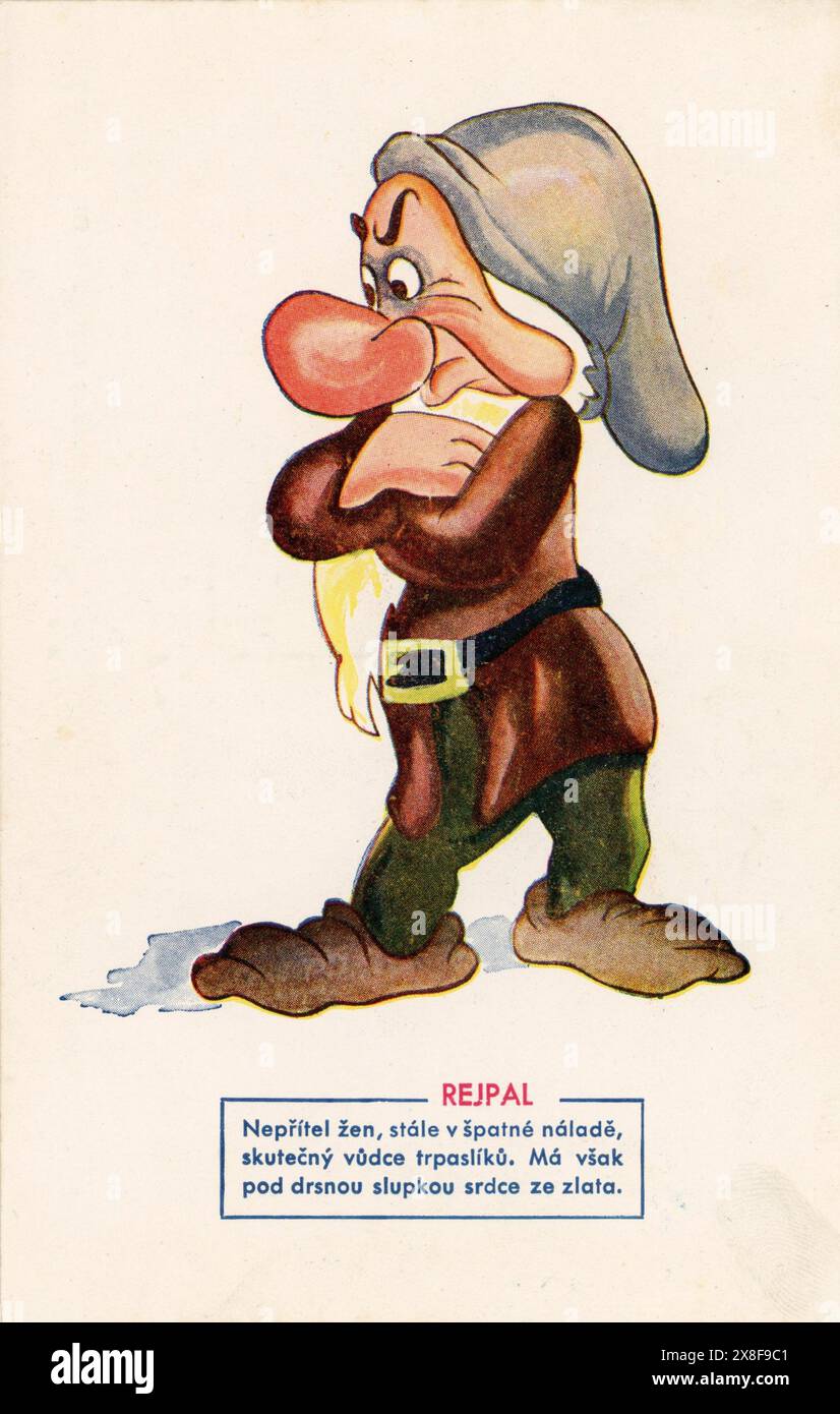 Snow white and the seven dwarfs grumpy hi-res stock photography and ...