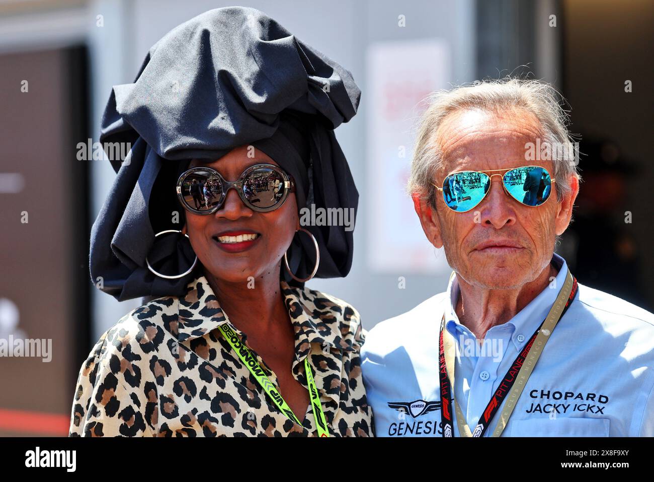 Monaco, Monte Carlo. 25th May, 2024. Jacky Ickx (BEL) with his wife Khadja Nin (BUR). 25.05.2024 ...