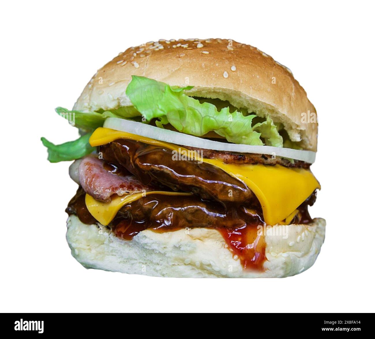 Wagyu and bacon cheese burger .Classic cheeseburger with beef patty ...