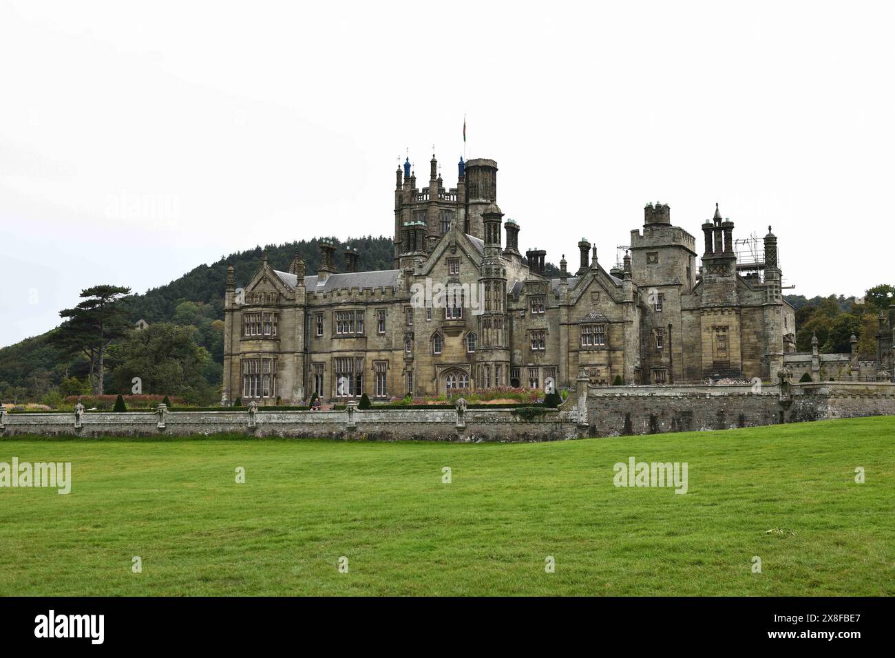 A general view of Margam Park Castle at Margam Park in Neath Port ...