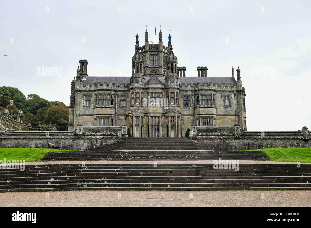 A general view of Margam Park Castle at Margam Park in Neath Port ...