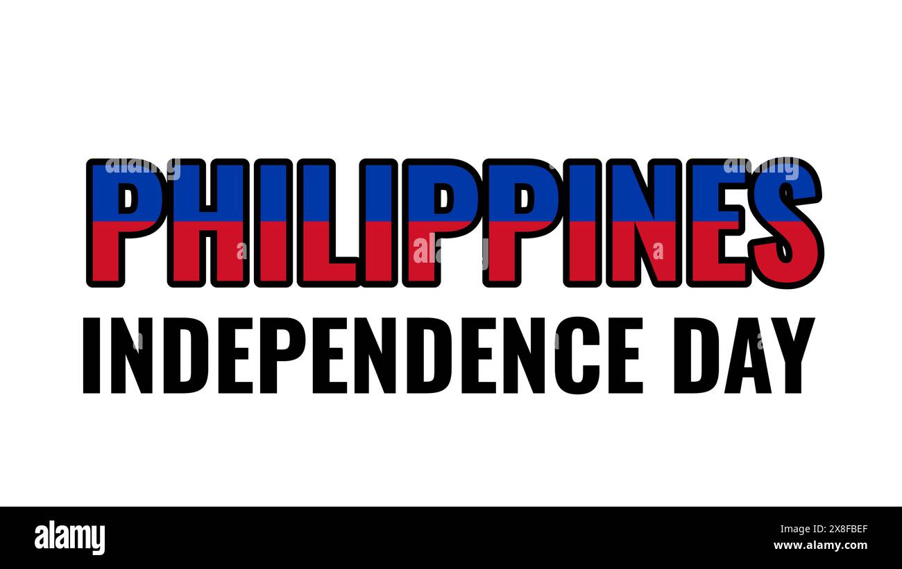 Philippines Independence Day typography poster. National holiday ...