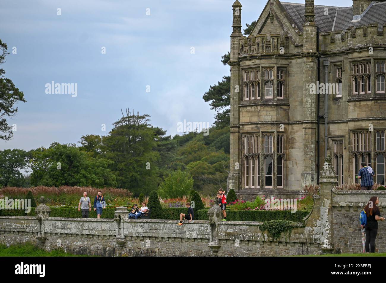 A general view of Margam Park Castle at Margam Park in Neath Port ...