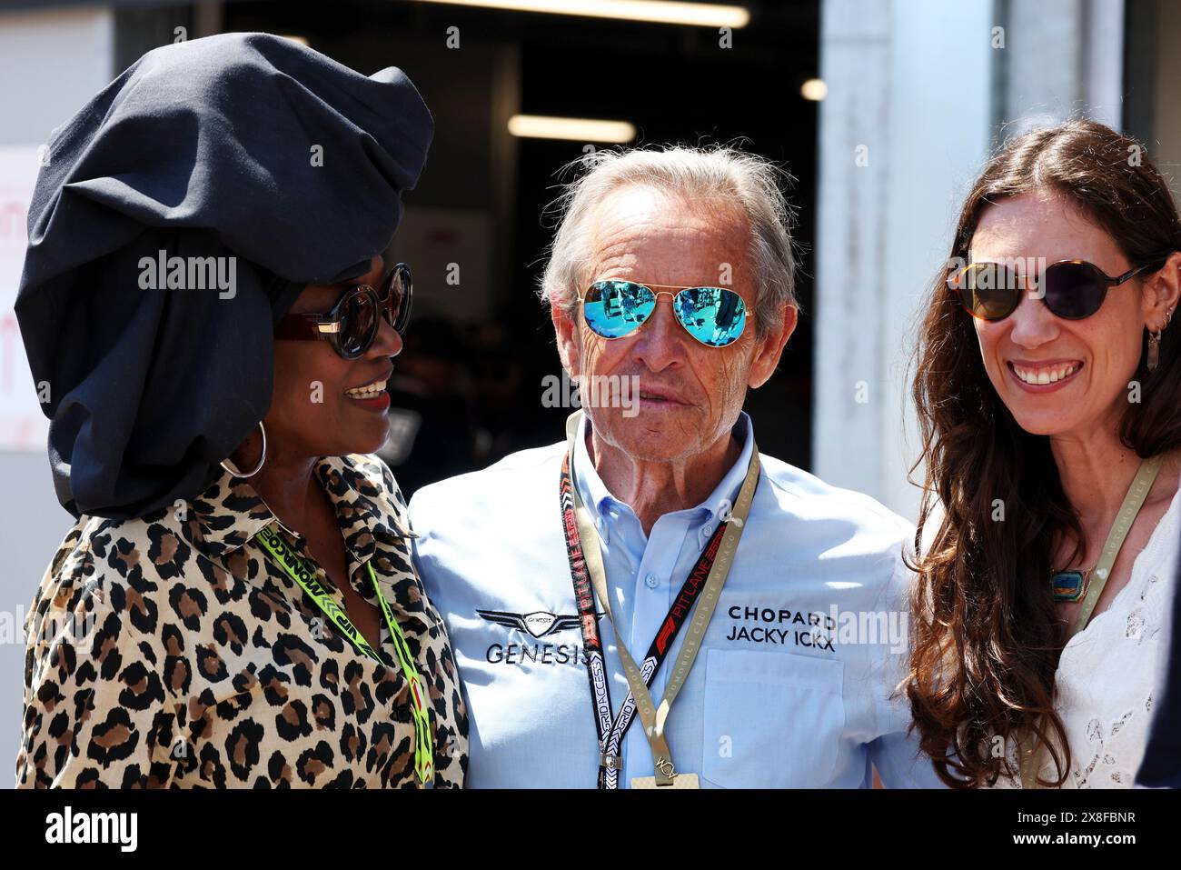 Monaco, Monte Carlo. 25th May, 2024. Jacky Ickx (BEL) with his wife Khadja Nin (BUR). 25.05.2024 ...