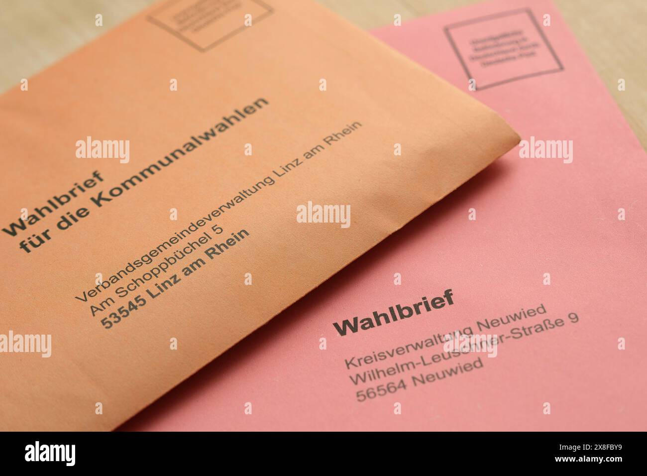 Postal ballot letters for the local elections and the european ...