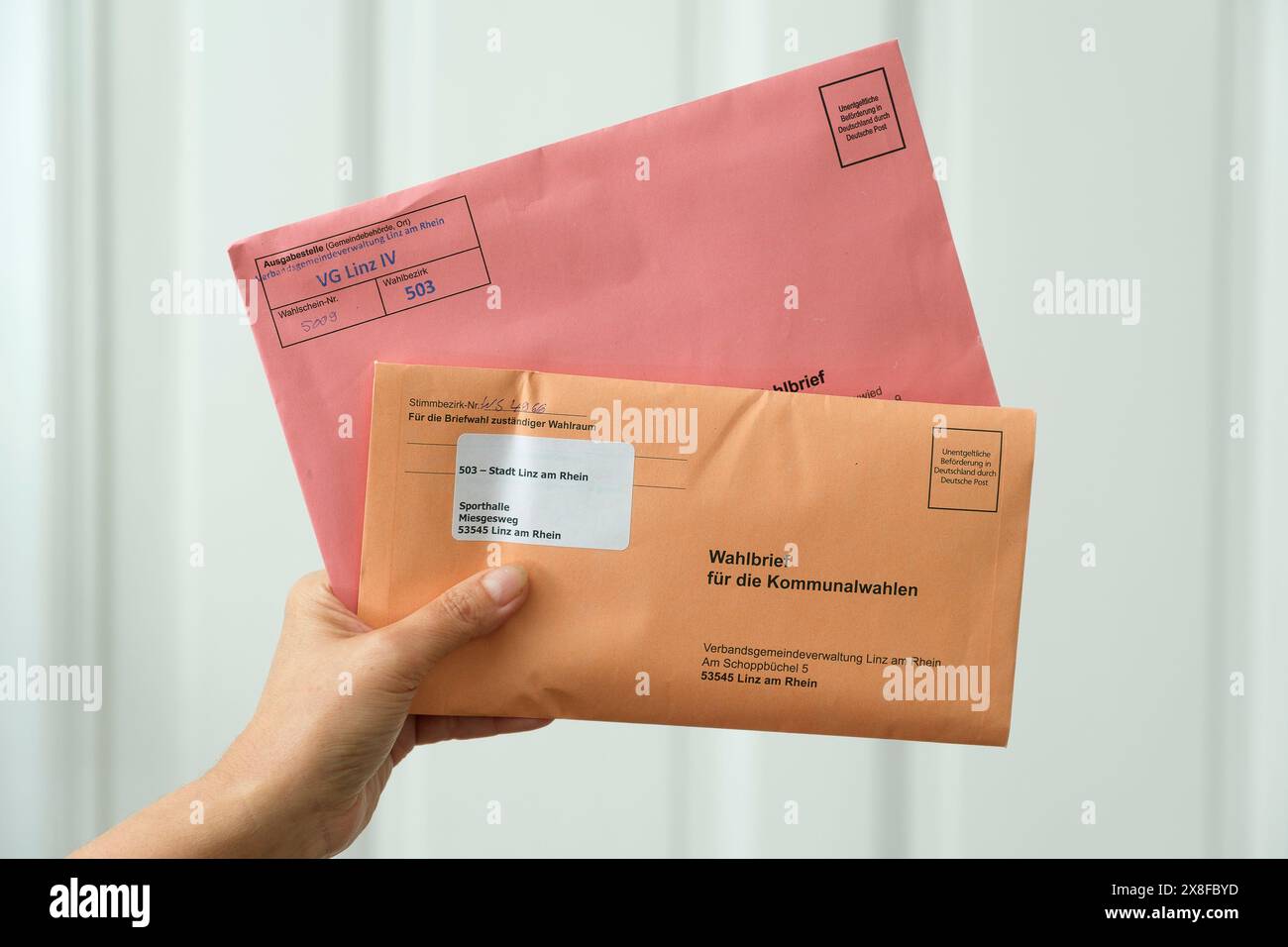 Postal ballot letters for the local elections and the european ...