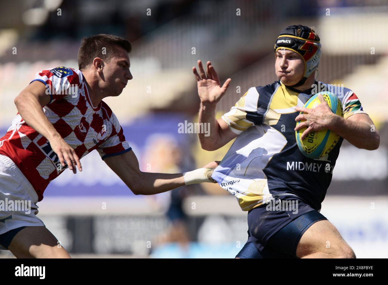 Villajoyosa, Spain. May 25, 2024. Croatia and SA All Stars men’s rugby ...