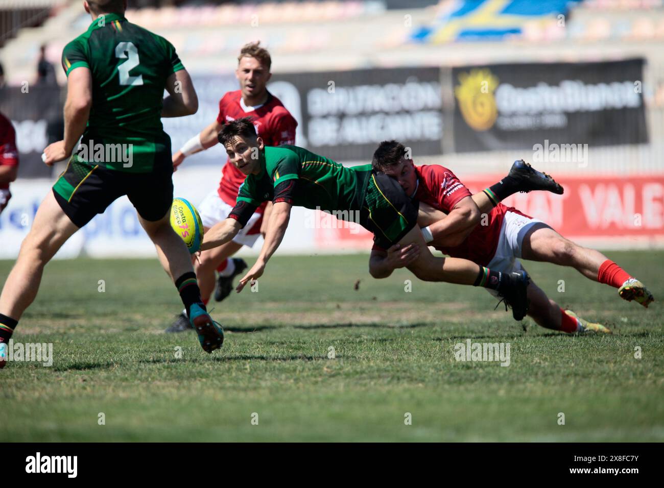 Villajoyosa, Spain. May 25, 2024. Lithuania and Welsh Wizzards men’s ...