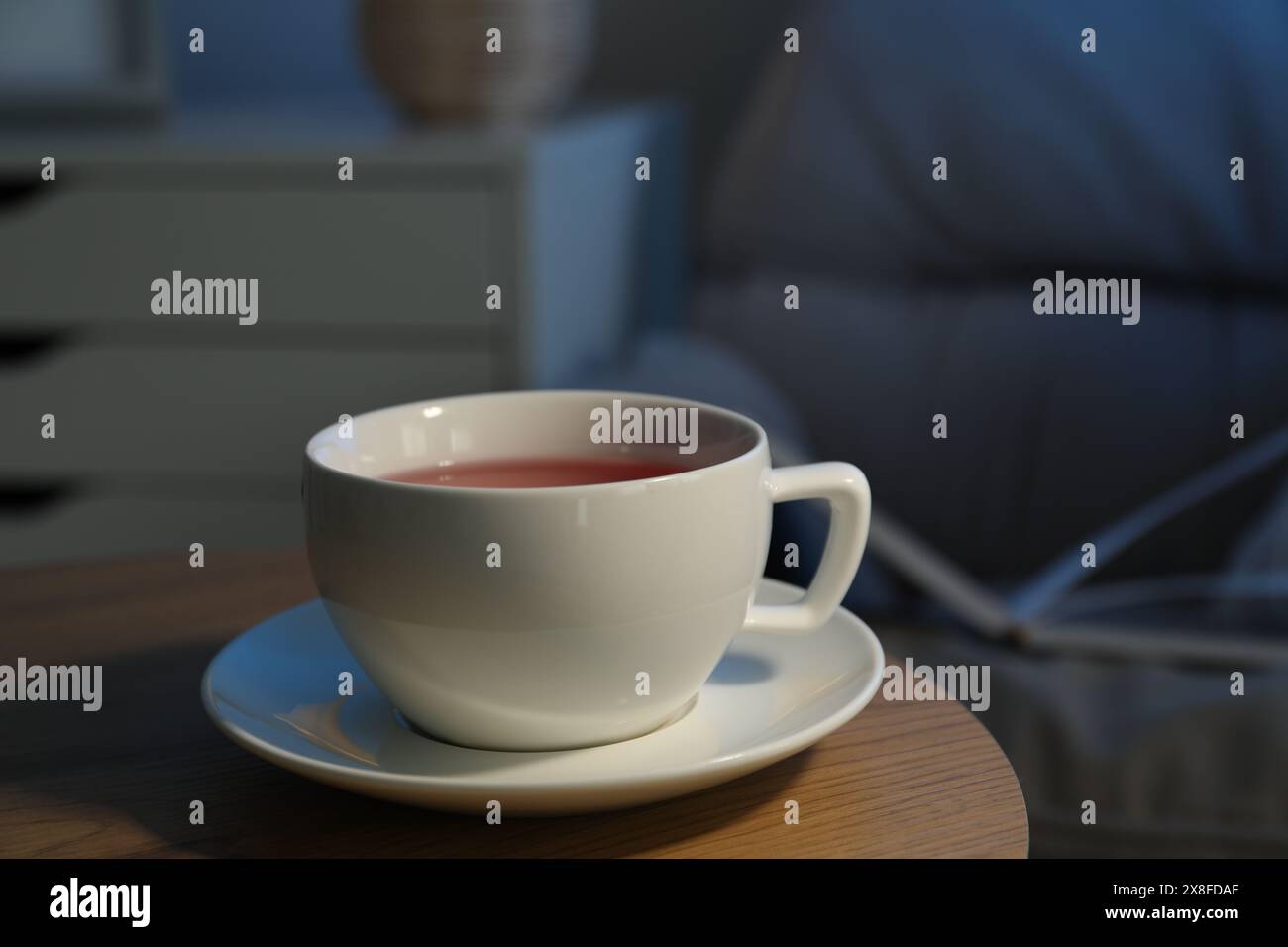 Night home tea hi-res stock photography and images - Alamy
