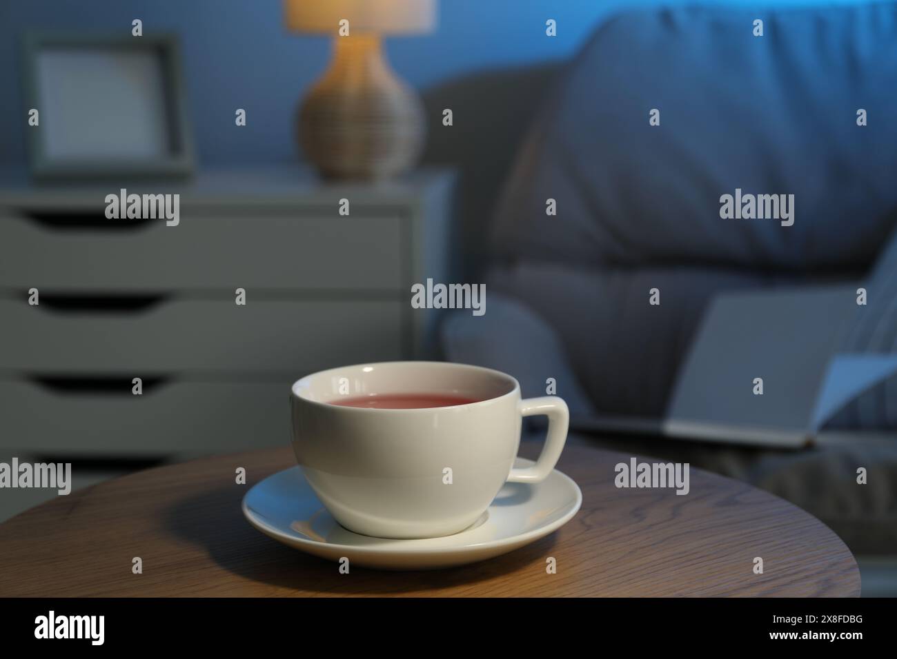 Night home tea hi-res stock photography and images - Alamy