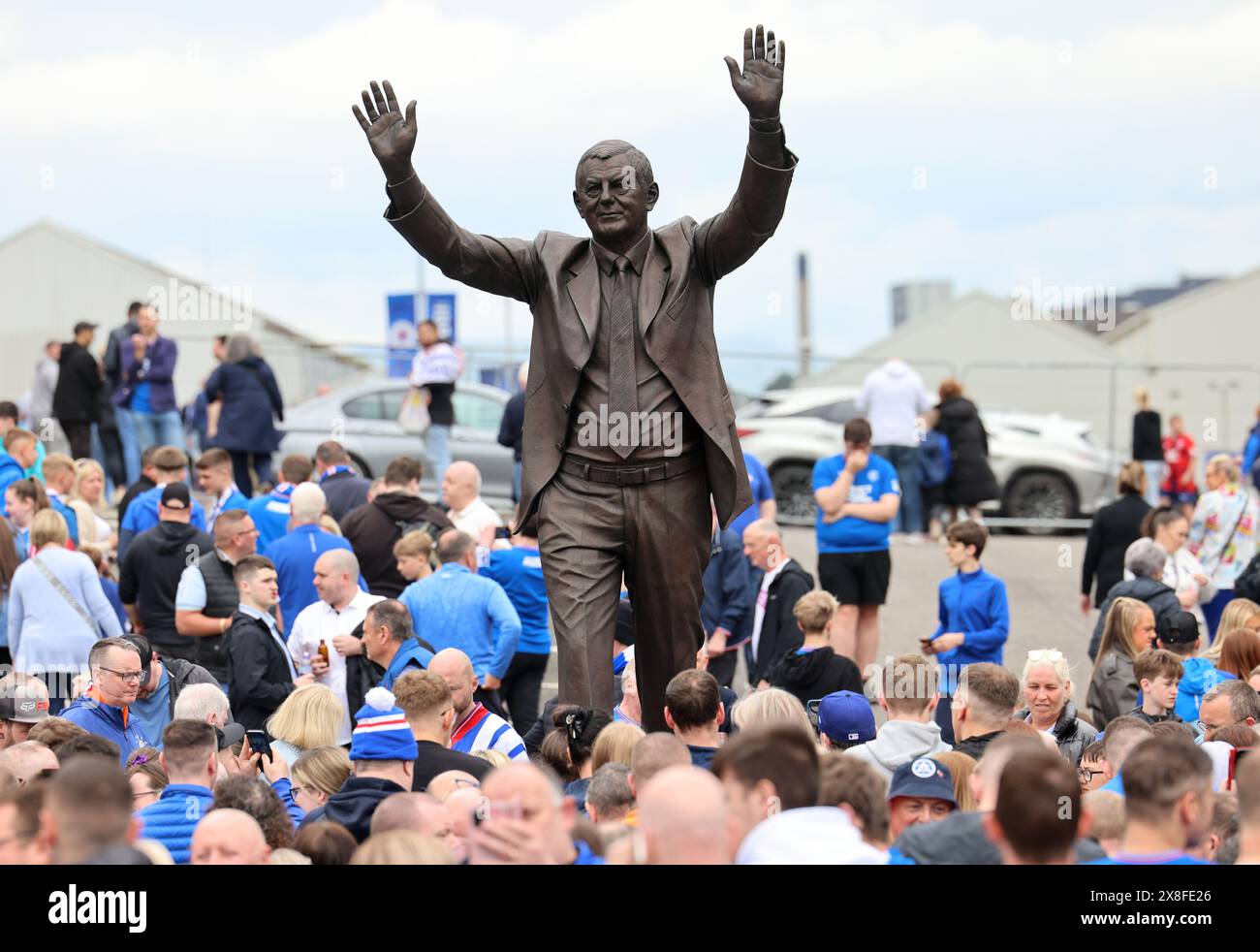 A statue of Walter Smith unveiled at Ibrox Stadium, Glasgow, ahead of ...