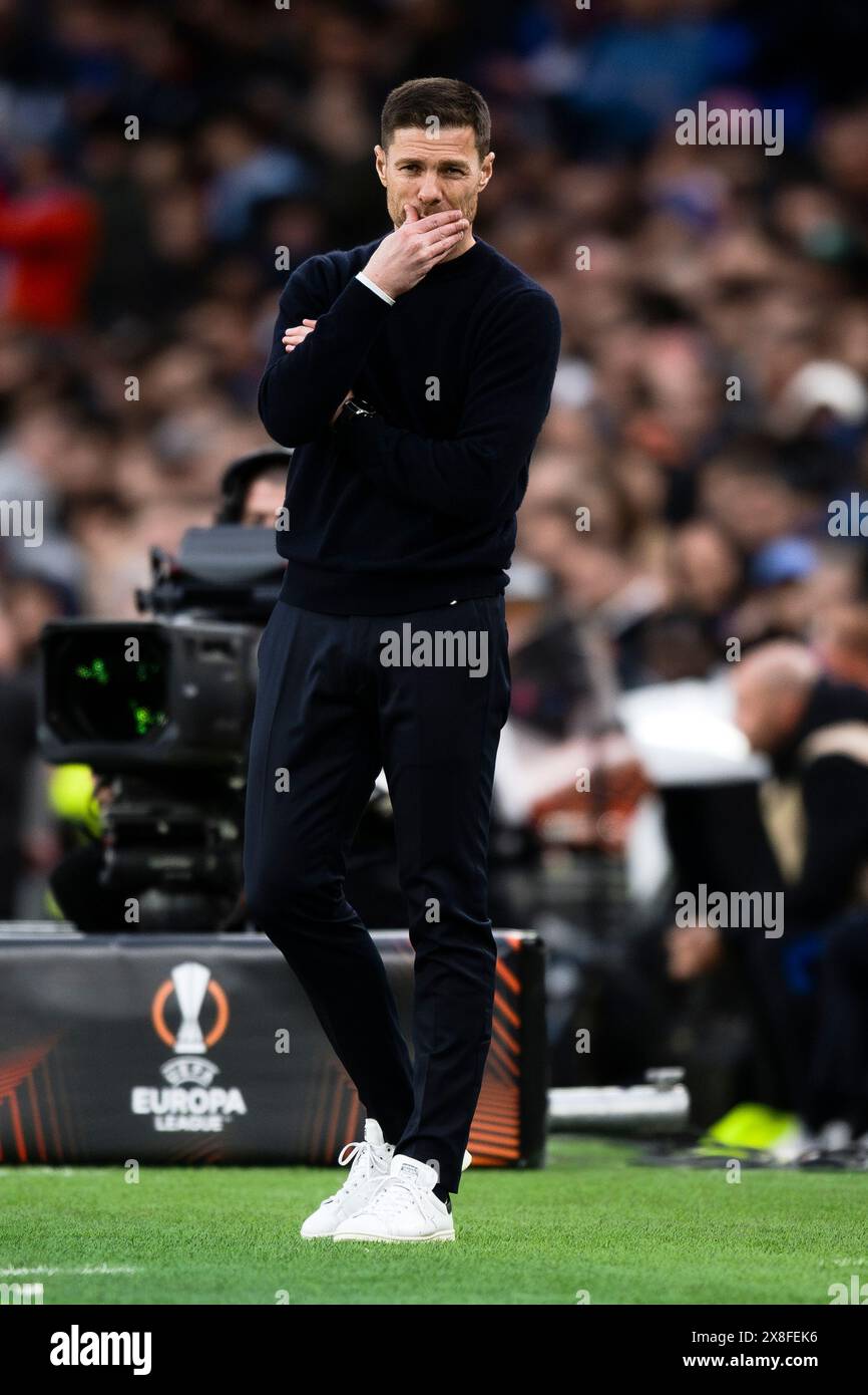 Dublin, Ireland. 22 May 2024. Xabi Alonso, head coach of Bayer 04 ...