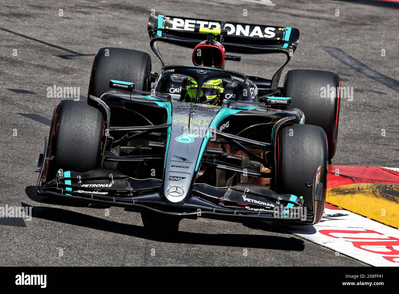 Monaco, Monte Carlo. 25th May, 2024. Lewis Hamilton (GBR) Mercedes AMG F1 W15. 25.05.2024 ...