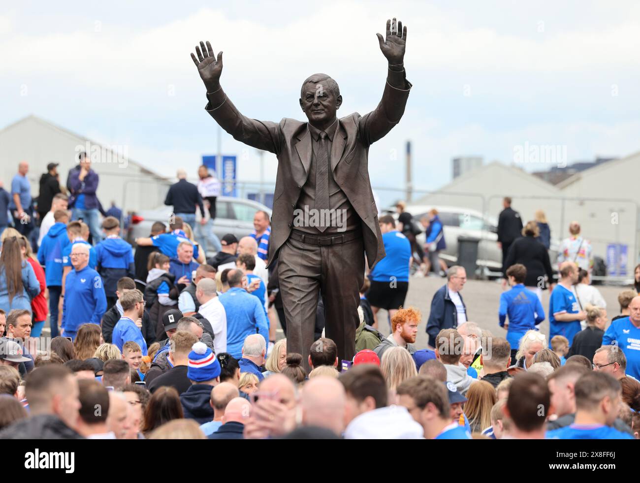 A statue of Walter Smith unveiled at Ibrox Stadium, Glasgow, ahead of ...