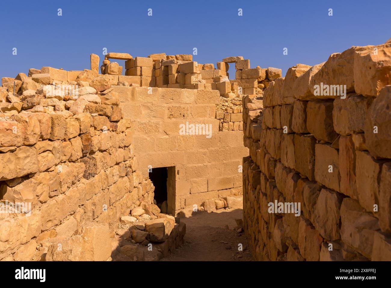 Ruins of crusaders castle Montreal, Shoubak, Shobak or Shawbak in ...