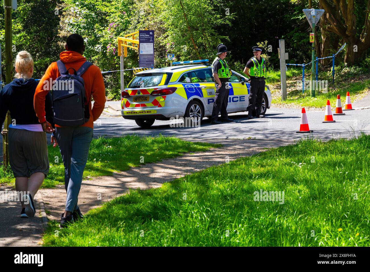 Car park entrance to durley chine hi-res stock photography and images ...