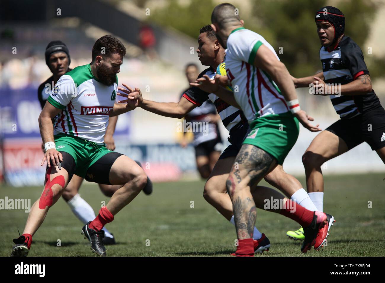 Villajoyosa, Spain. May 25, 2024. Bulgaria and Alcatraz (Venezuela) men ...