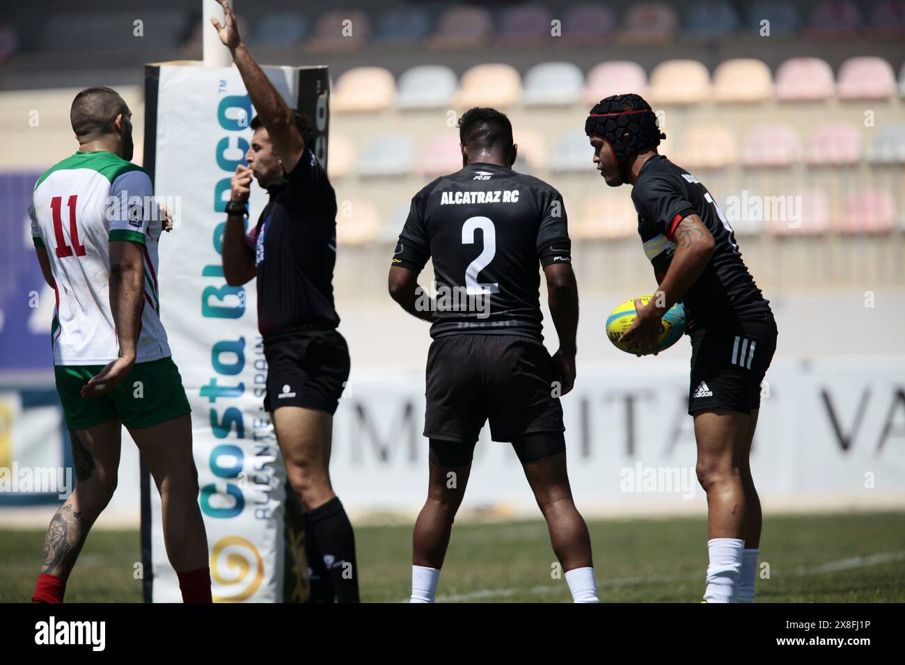 Villajoyosa, Spain. May 25, 2024. Bulgaria and Alcatraz (Venezuela) men ...