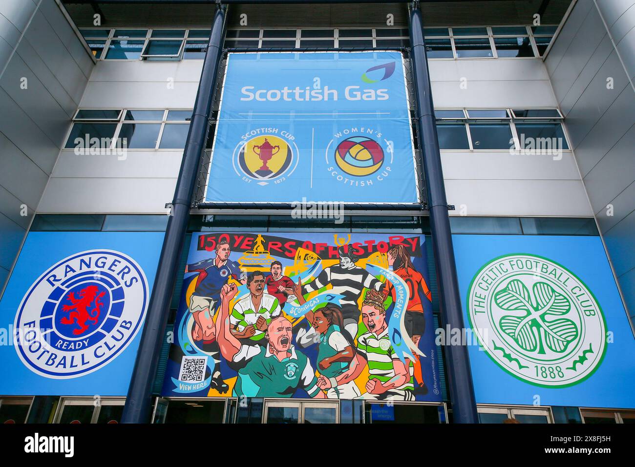 Glasgow, UK. 25th May, 2024. Celtic play Rangers in the final of the Scottish Gas Scottish Cup ...