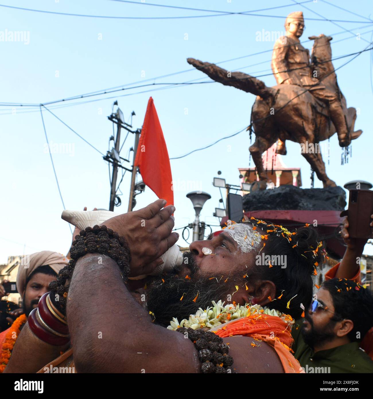 Kolkata, India. 24th May, 2024. Bengal Sannyasi Samaj protest against ...