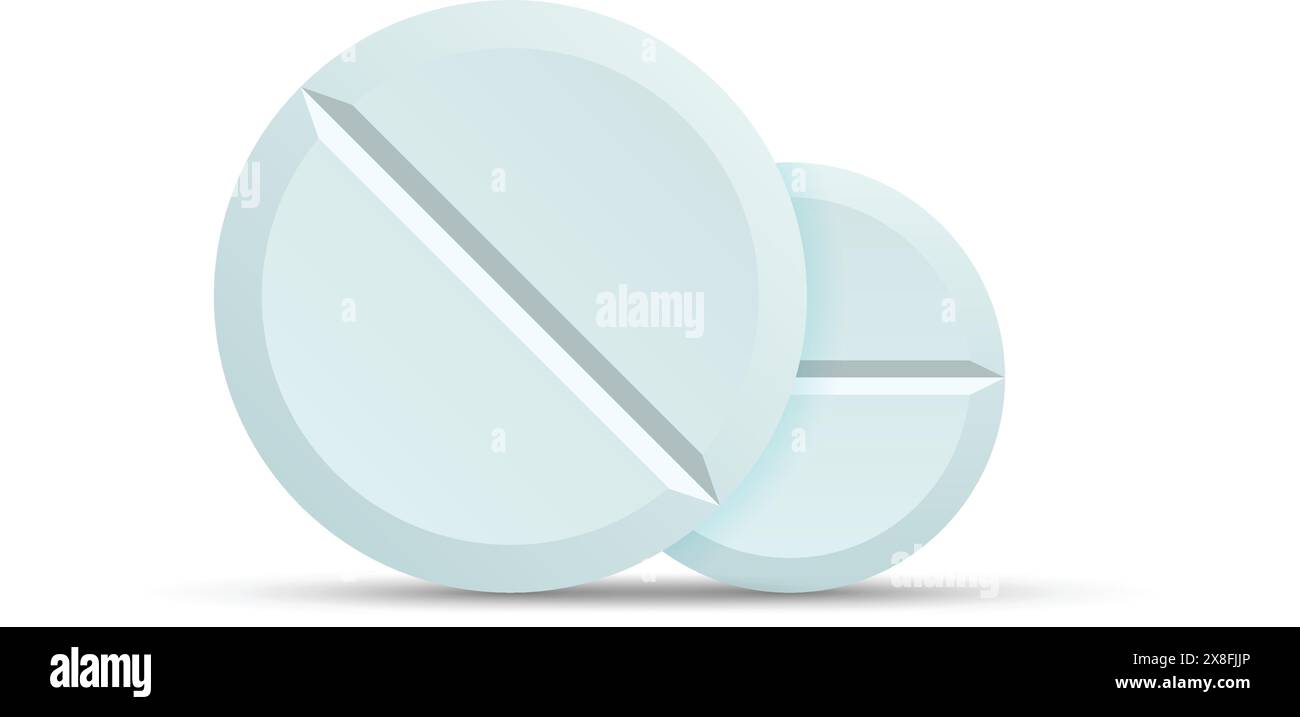 Pills capsules icon in flat style. Medical tablet vector illustration ...