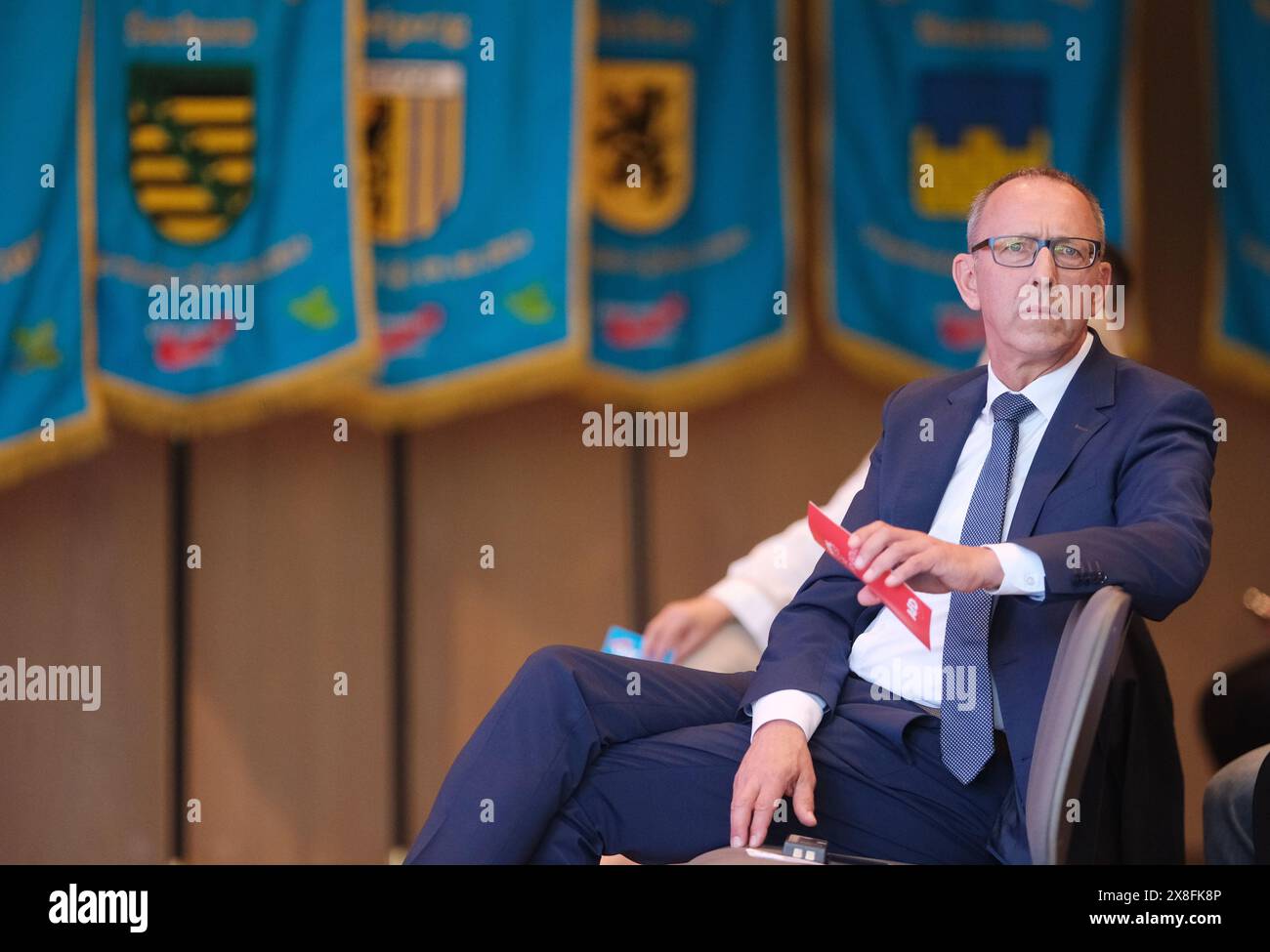 25 May 2024, Saxony, Glauchau: Jörg Urban, party leader of the AfD ...
