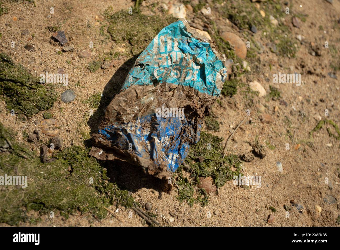 Rabbits are unearthing crisp packets and other plastic rubbish from the ...