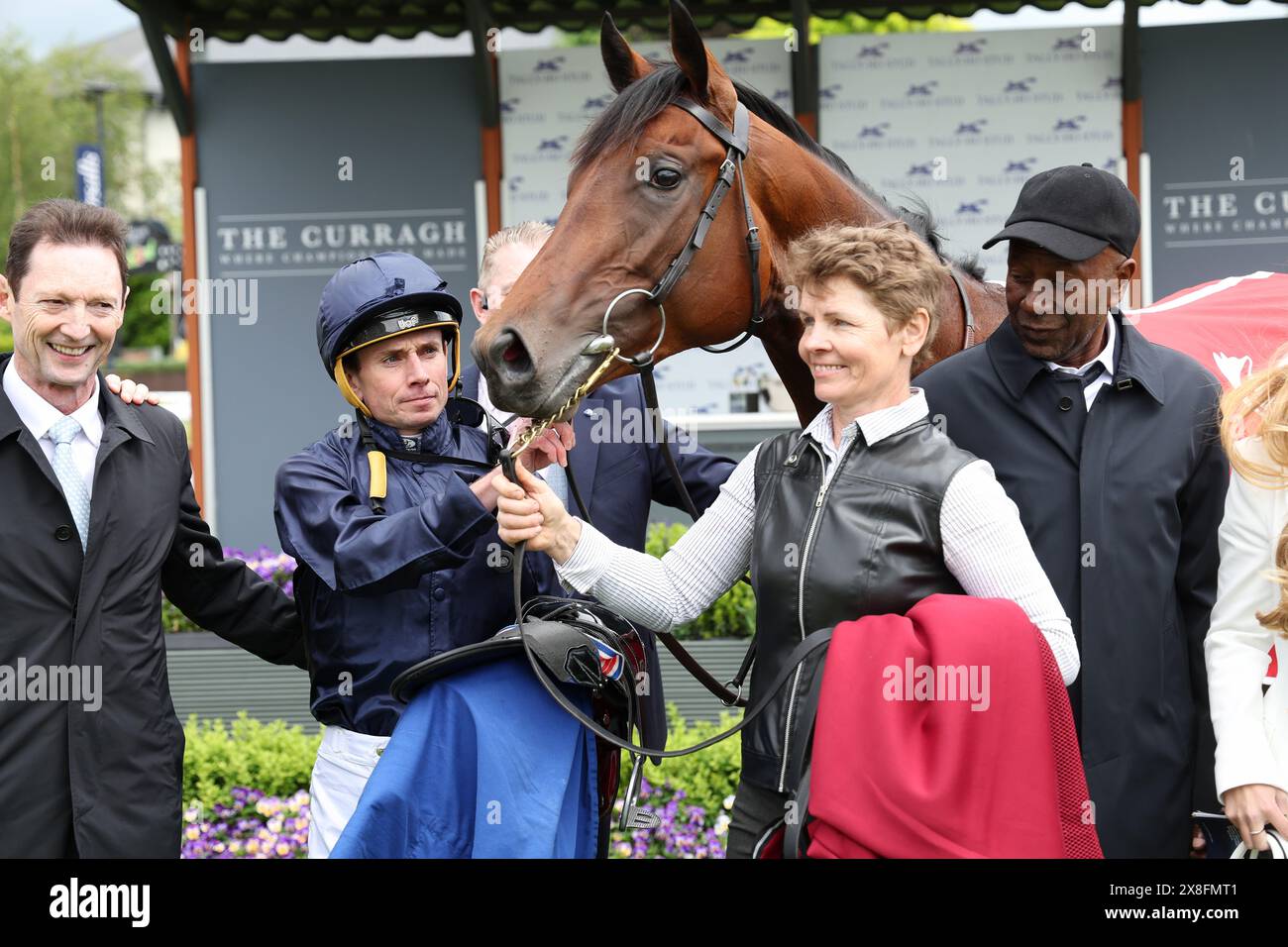 Henri Matisse with Jockey Ryan Moore after winning the Tally Ho Stud ...