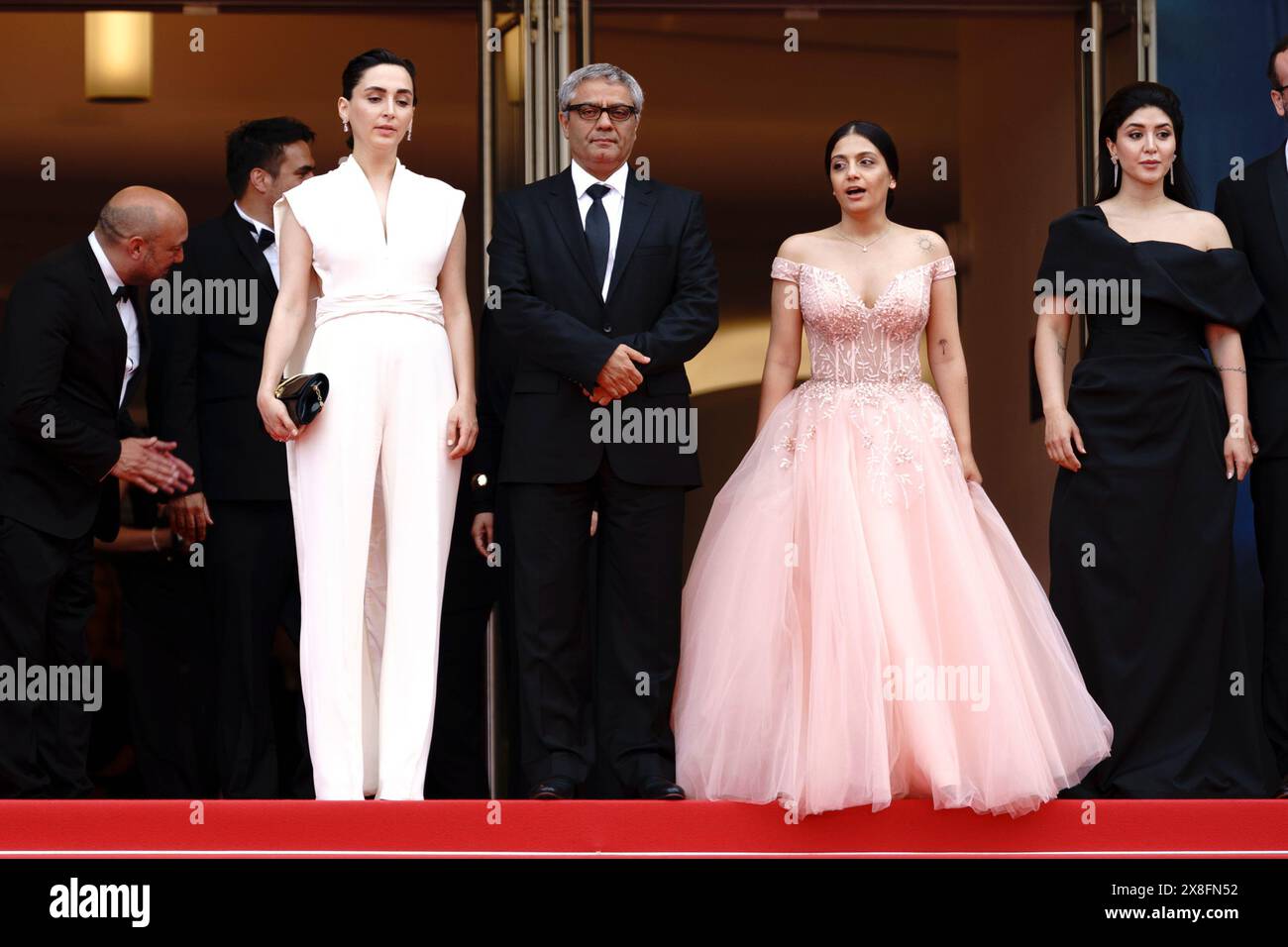 Cannes, France. 24th May, 2024. Mohammad Rasoulof, Mahsa Rostami and ...