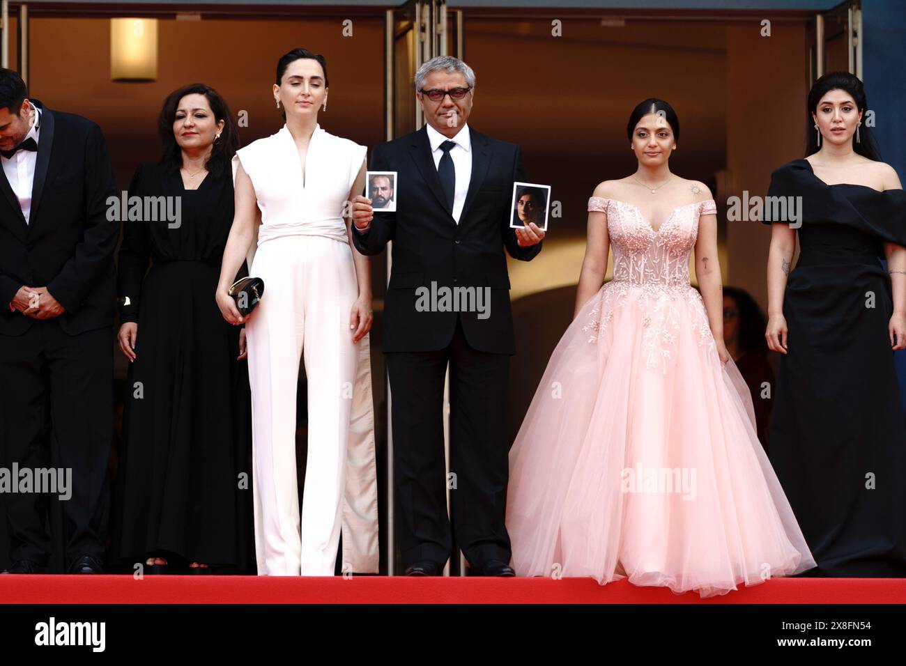 Cannes, France. 24th May, 2024. Mohammad Rasoulof, Mahsa Rostami and ...