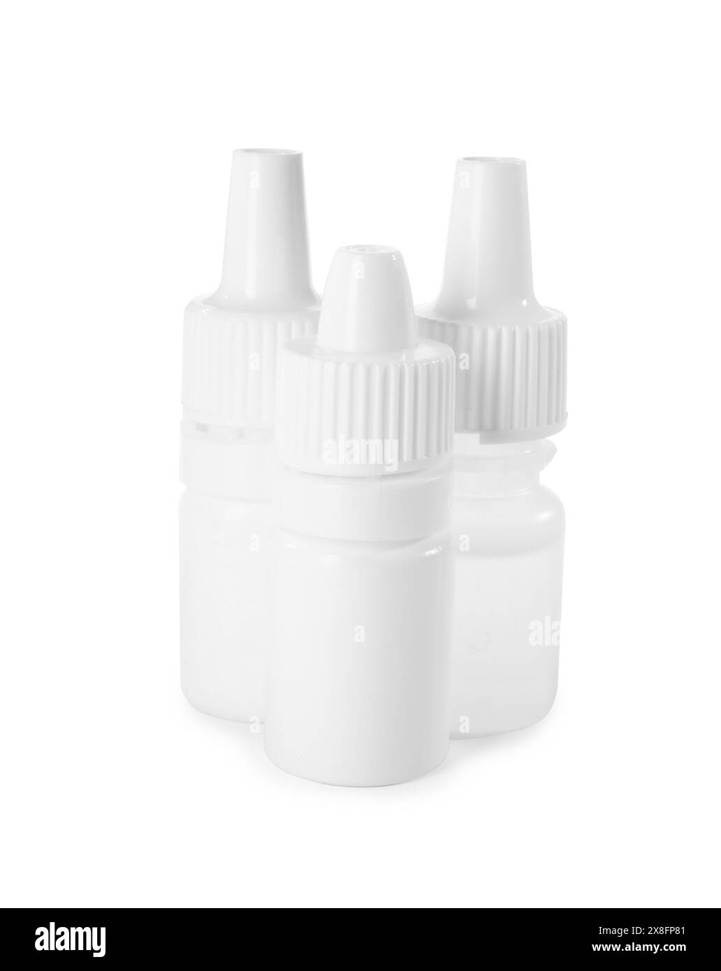 Bottles of medical drops isolated on white Stock Photo - Alamy