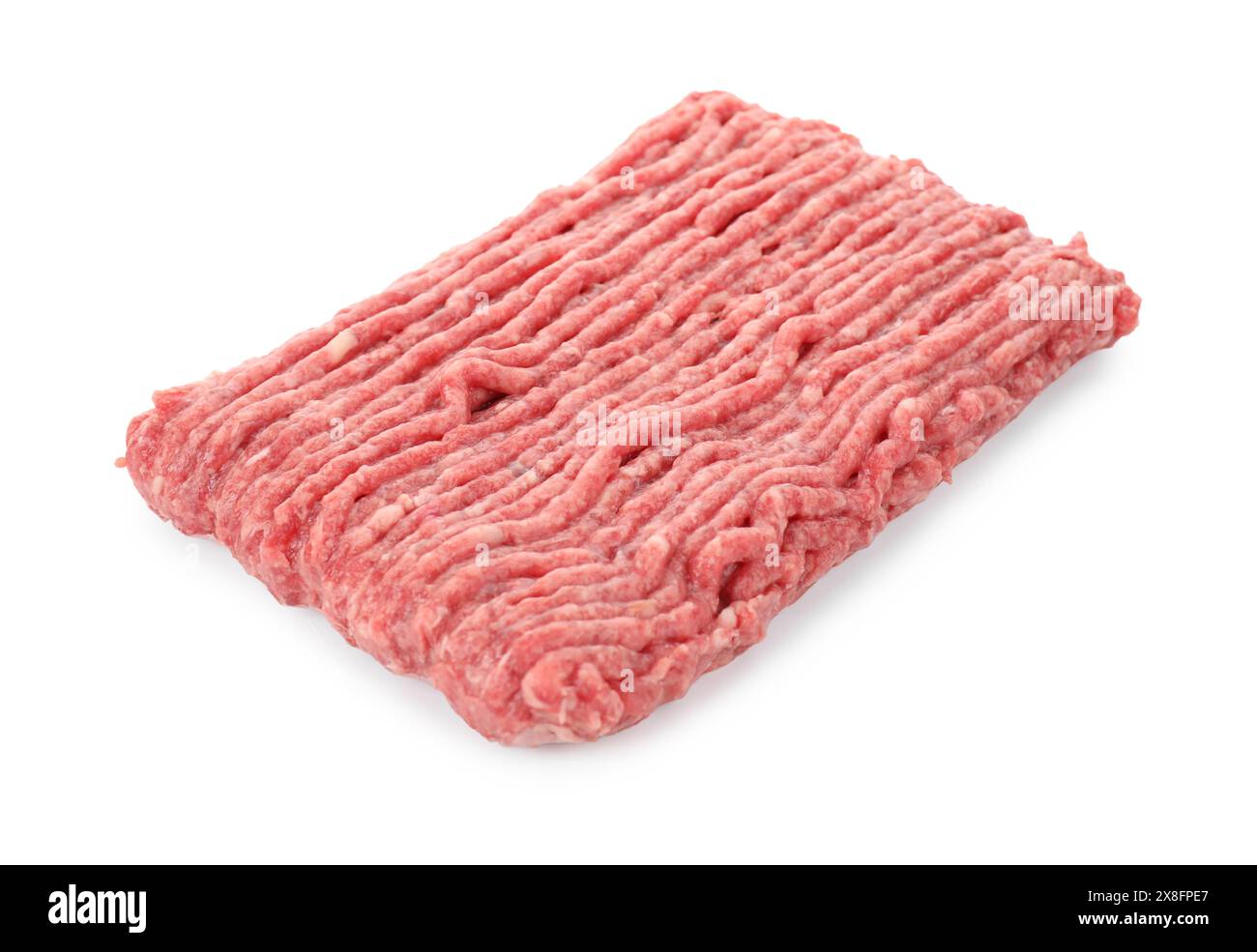 Fresh raw ground meat isolated on white Stock Photo - Alamy